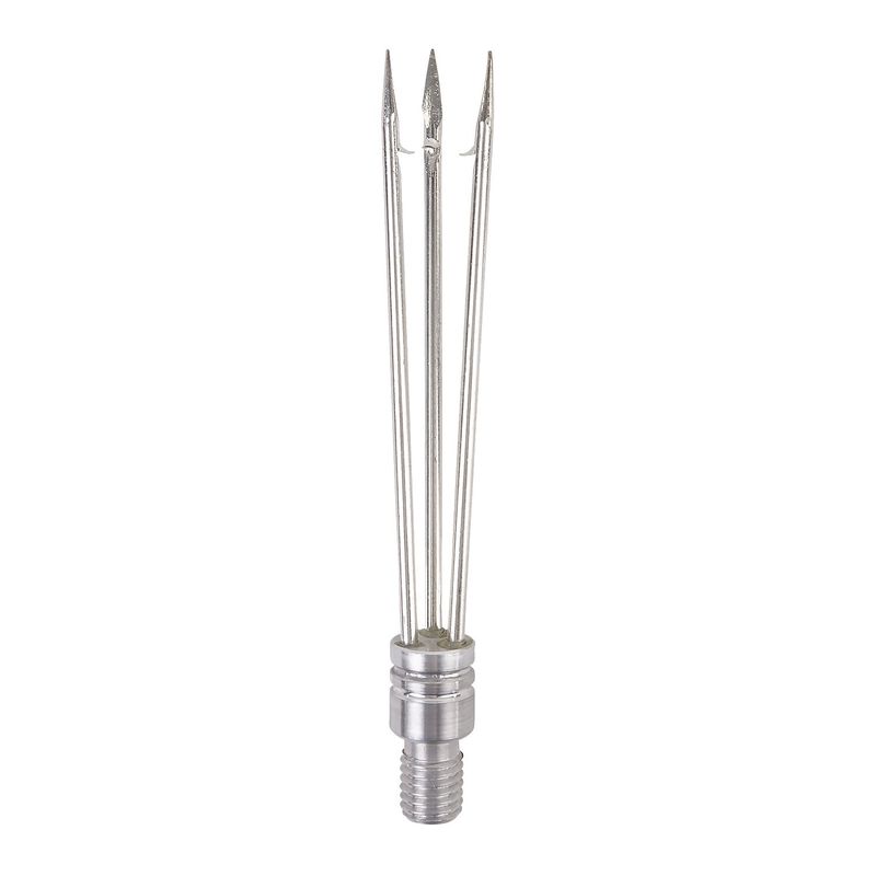 IST 6 Inch Stainless Steel Three Prong, Barbed Paralyzer Pole Spear Tip ...