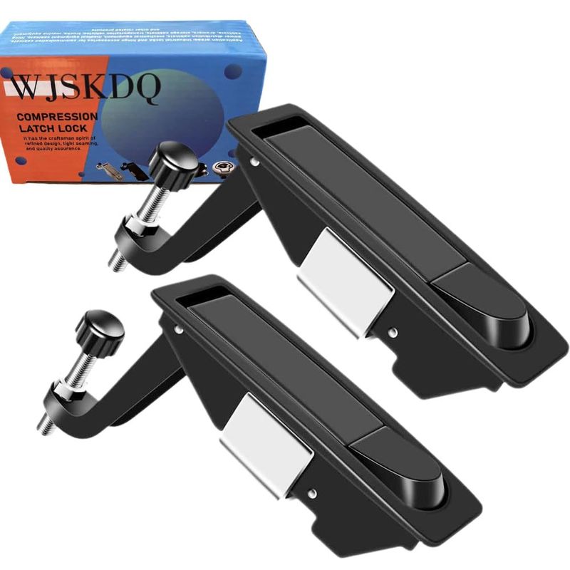 WJSKDQ 2PCS Compression Latch Lock Powder Coated Zinc Alloy Adjustable ...