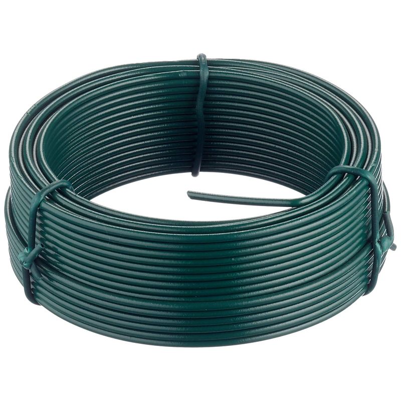Merriway BH05777 Plastic Coated Garden Wire, 2.0 mm Diameter x 20 Metre ...