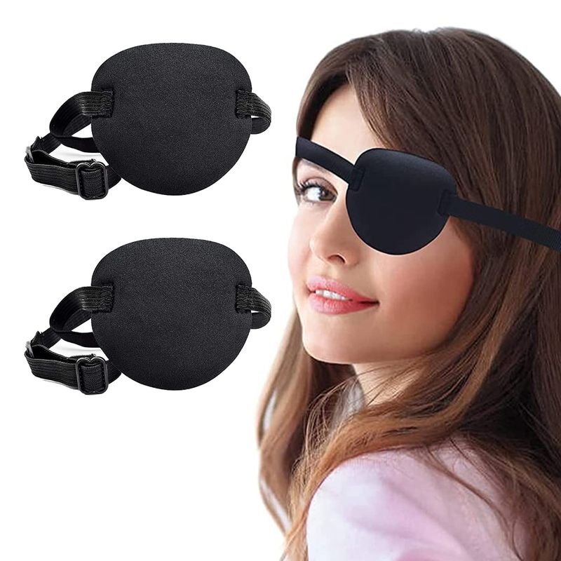 2 Pcs Adjustable Medical Eye Patch, Comfortable Pirate Eye Patch ...