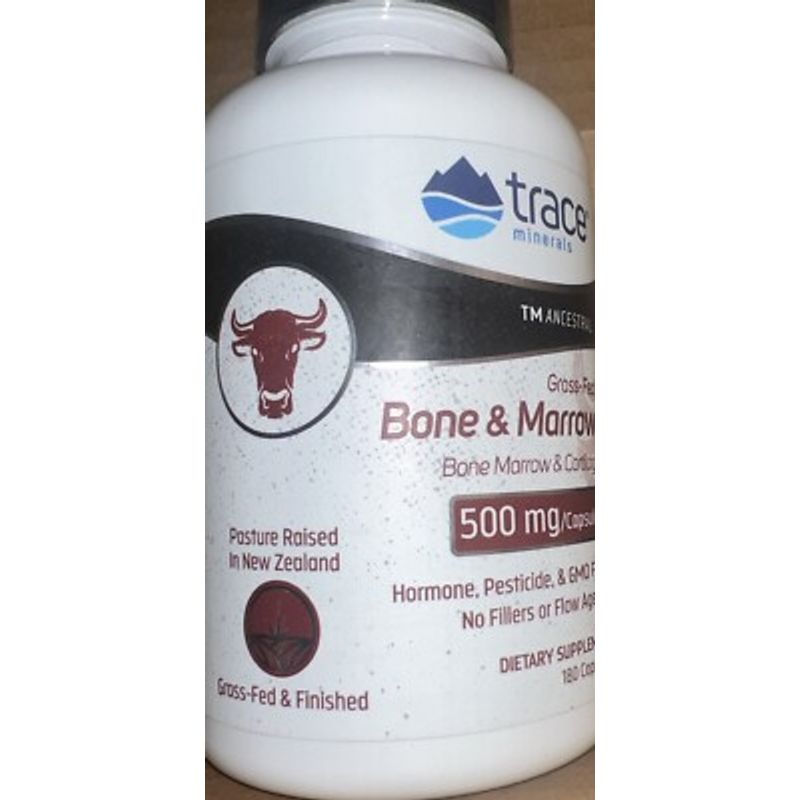 Trace Minerals TMAncestral-Bone & Marrow-500mg 180 Capsule 2/2025 ...
