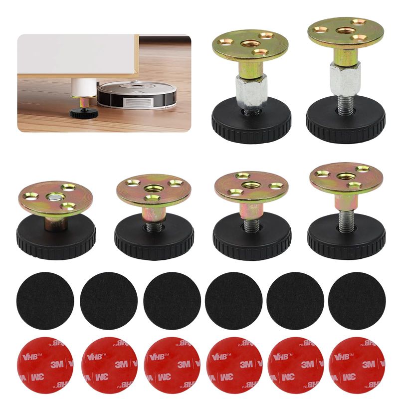 6 PCS Furniture Legs, Adjustable Feet, Adjustable Levelling Feet ...