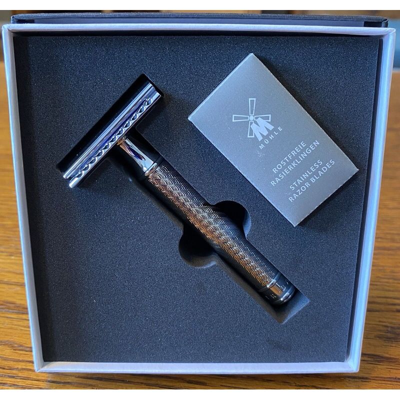 Double Edge Safety Razor (Mens) With 10 Replacement Razor Blades ...