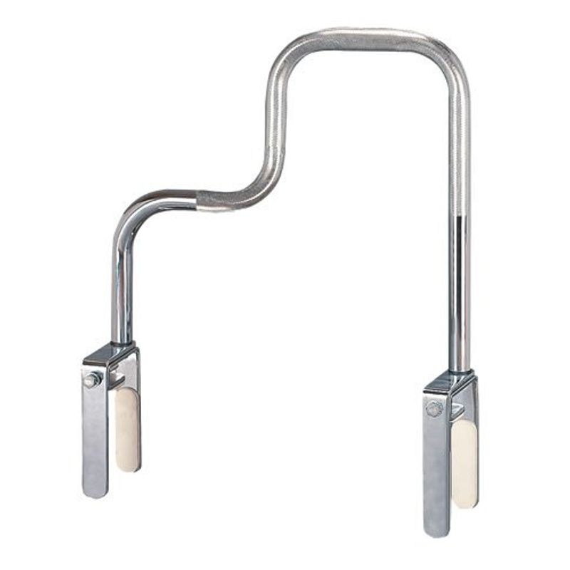 Tub Rail - Bathtub safety rail-high profile, 1" tubing with knurled ...