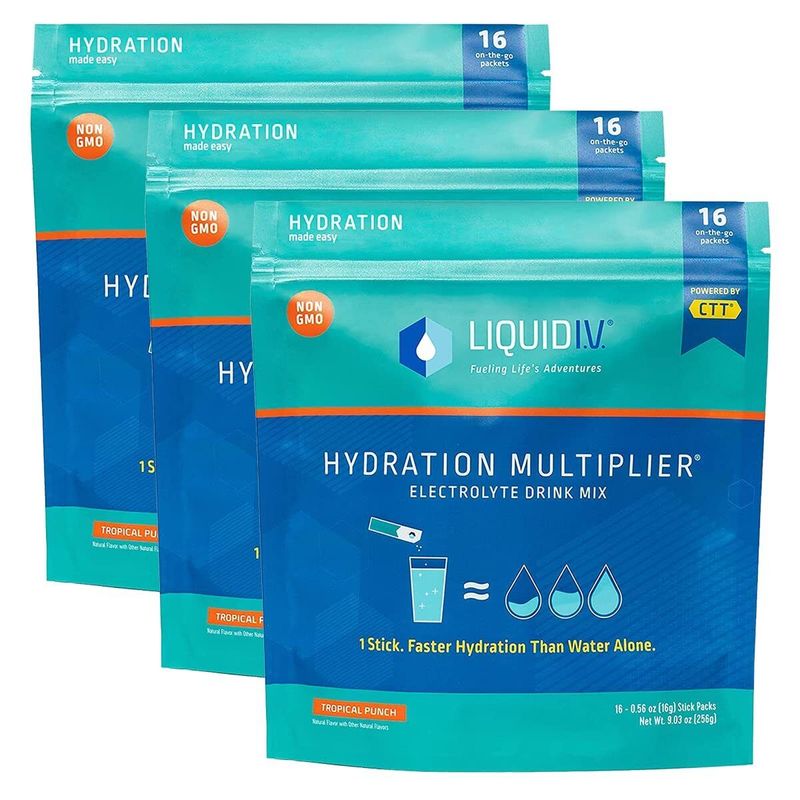 Liquid I.V. Hydration Multiplier Tropical Punch Hydration Powder 48 ...