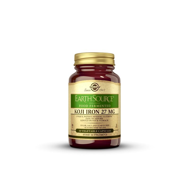 Solgar Earth Source Food Fermented Koji Iron 27 mg - Pack of 30 ...