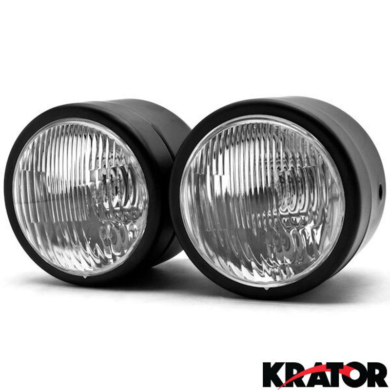 Frog Eye Double/Dual Twin Headlight Steel Headlamp High/Low Beam ...