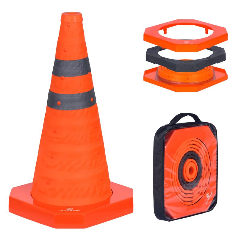 GUARDLEAD Folding Collar Cone, Weighted Telescopic Cone, ABS Triangular ...