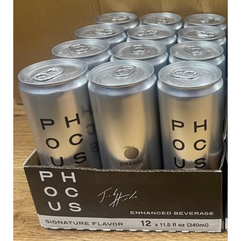12 Pack PHOCUS Creative Clean Energy Drink Zero Sugar Sparkling Water ...