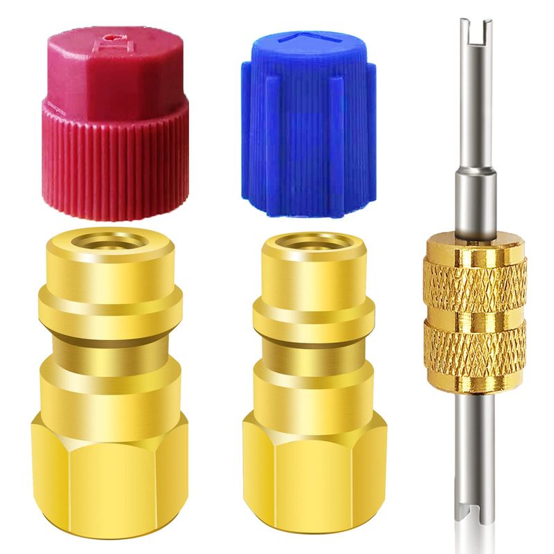 R12 to R134a Conversion Kit, R12 to R134a AC Retrofit Fitting Adapter ...