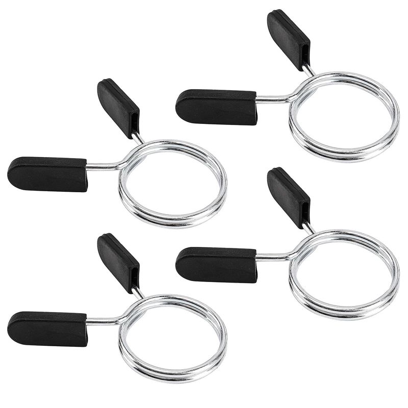 Barbell Clips Olympic Barbell Clamps Collars 2 Inches Weight Bars Lock ...