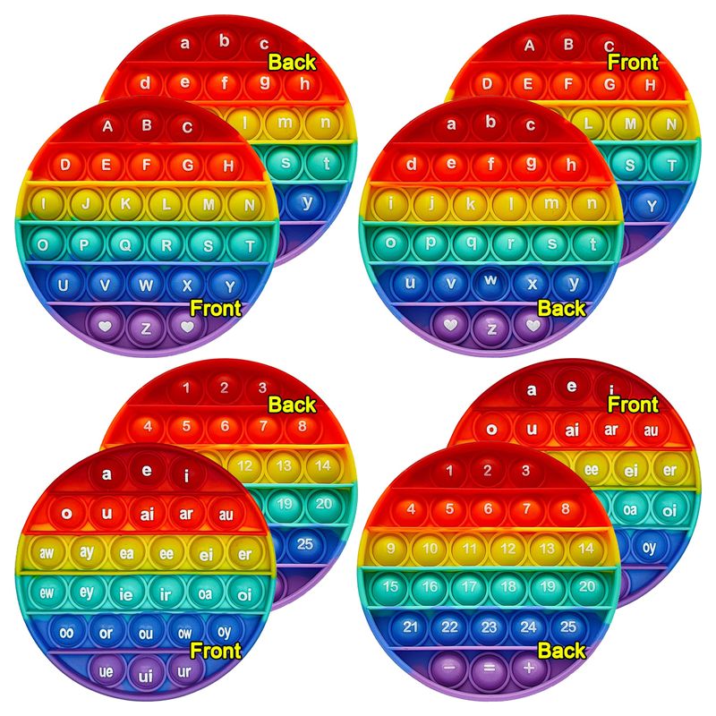 Proweber Alphabet Pop Fidget Toy Letters ABC Numbers Learning and ...