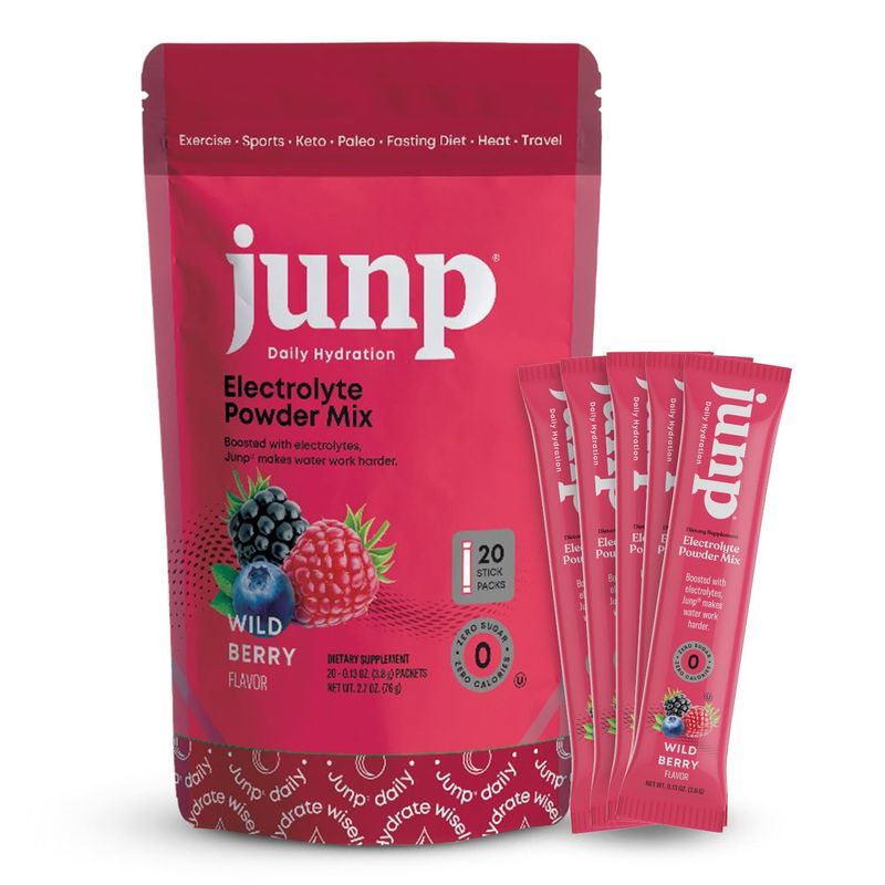 JUNP Sugar Free Electrolytes Powder Packets for Water Instant Hydration ...