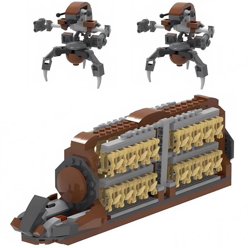 32 Pieces Battle Soldiers Army Clanker Platoon Attack Craft Building ...