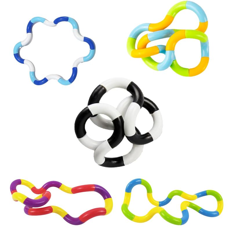 5 Stück Fidget Toys Autism Fingers Tangle Fidget Twister Fidgets Toy ...