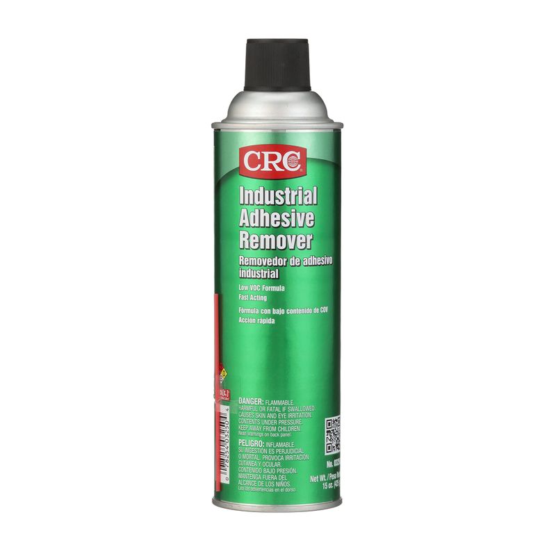 CRC Industrial Adhesive Remover, 15 Wt Oz, Low VOC Formula, Quick ...