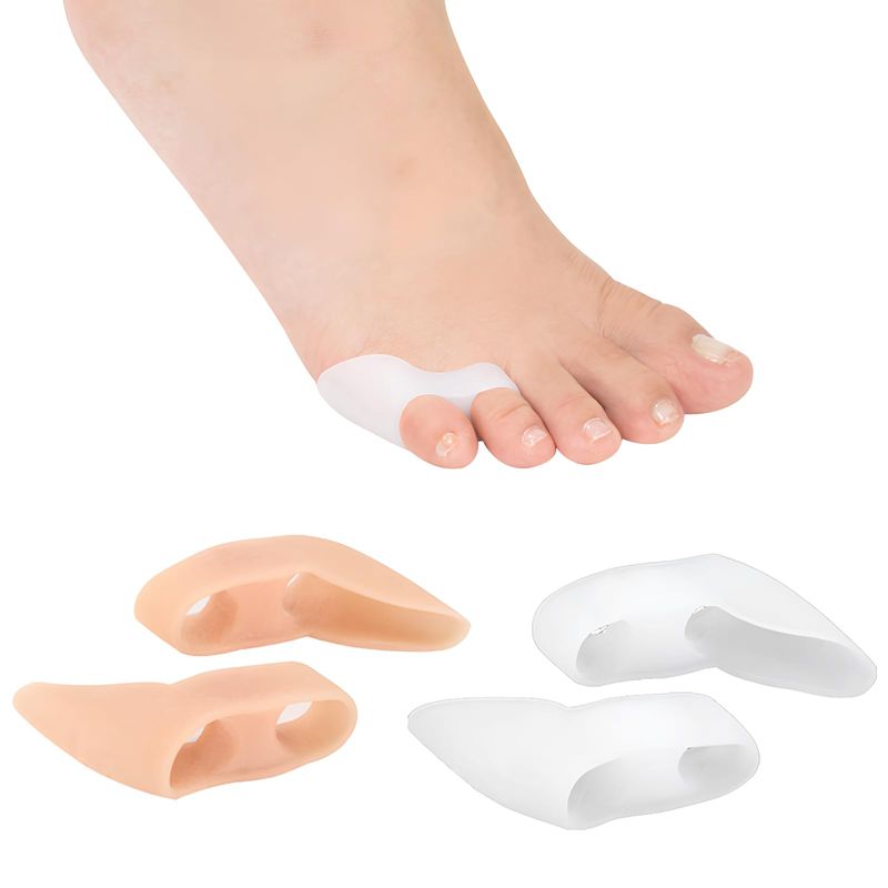 ZYFC 4 Pack Gel Pinky Toe Separators, Double Hole Toe Separators ...