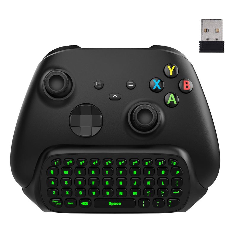MoKo Green Backlight Chatpad for Xbox One Controller, Xbox Series X/S ...