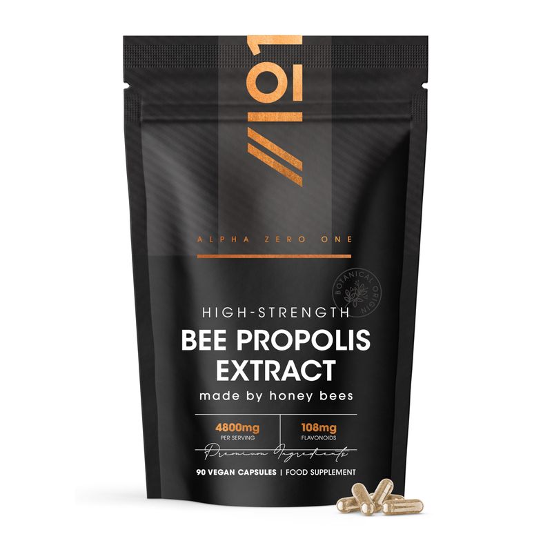 Bee Propolis Extract 4800mg - 108mg Flavonoids Propolis Supplement - 90 ...