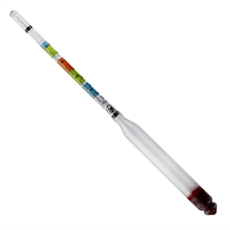 Hydrometer - Triple Scale Hydrometer for Home Brewing - Beer and Wine ...