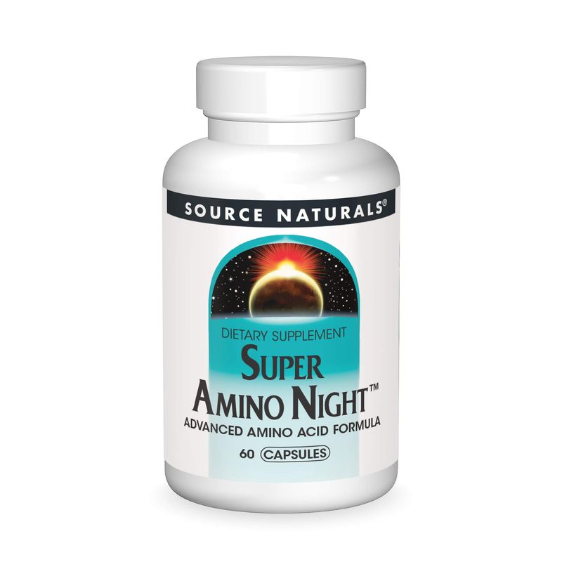 Source Naturals Super Amino Night - Advanced Amino Acid Formula - 60 ...