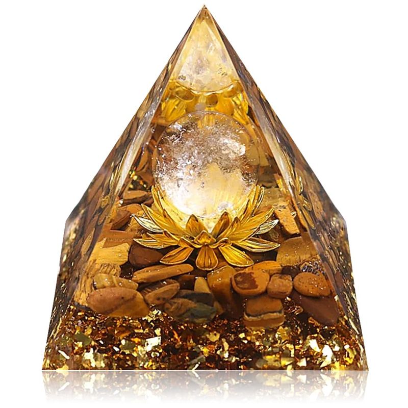 Orgone Pyramid Flower of Life Orgonite Money Healing Crystals Pyramid ...