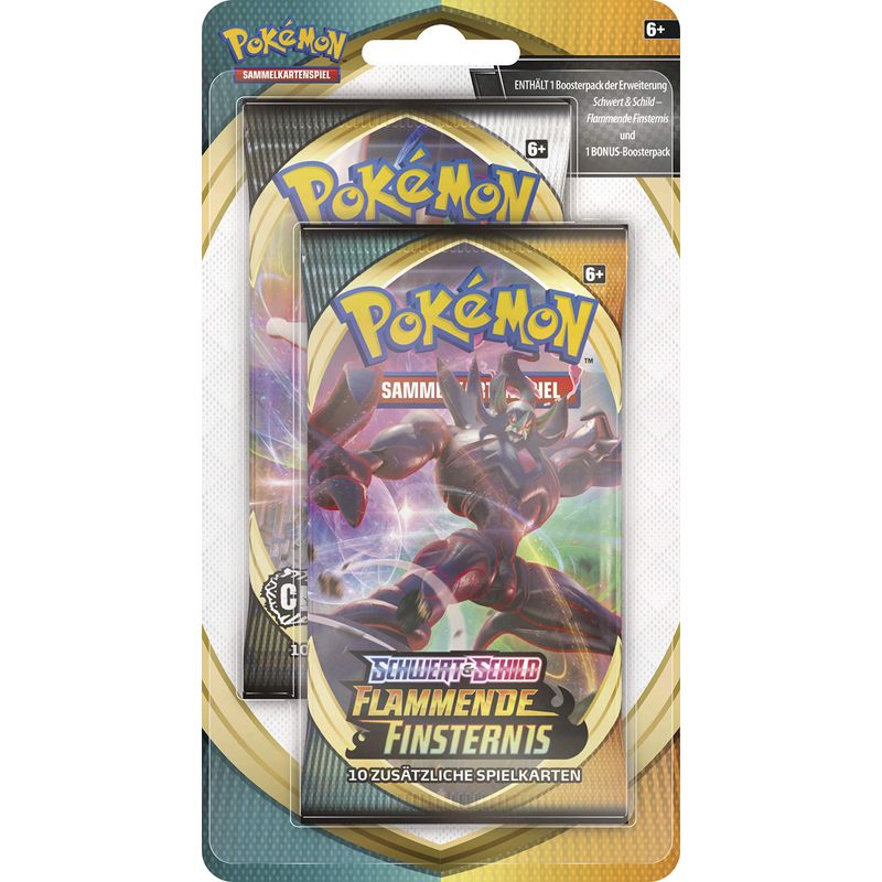 Pokemon Sword & Shield Flaming Darkness – 2 Pack Blister Pack – 1 ...