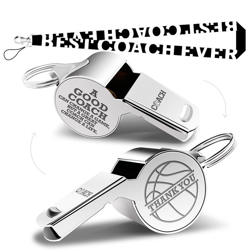 Whistle Thank You Basketball Gifts for Coaches Teachers Whistle ...