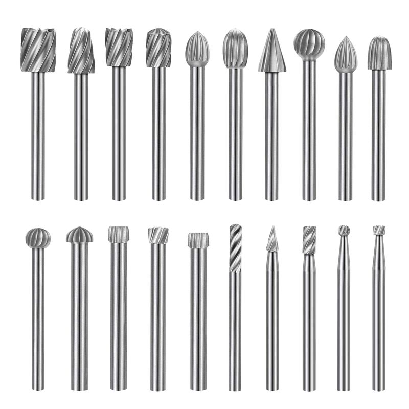 Wood Carving Bits Set for Dremel Rotary Tool, Wood Carving Tools 20Pcs ...