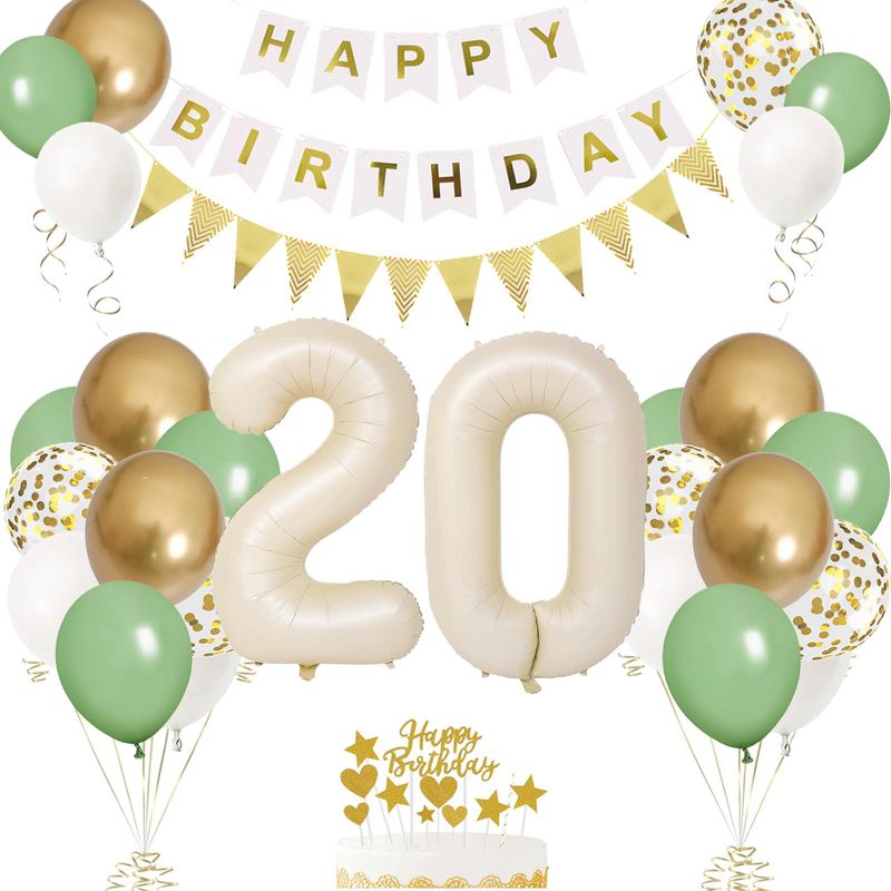 20th Birthday Decorations for Him Her,20th Birthday Balloons with ...