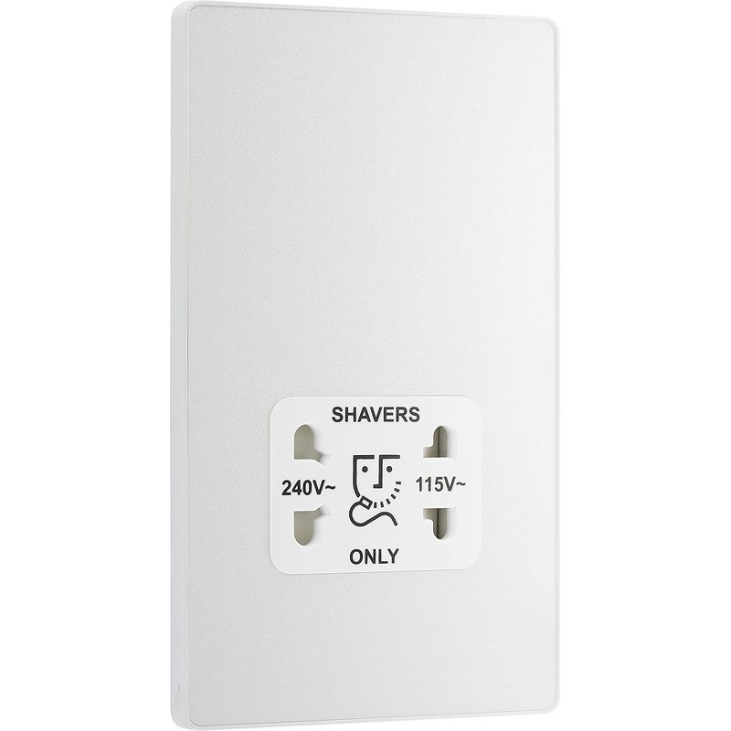 BG Electrical Dual Voltage Shaver Plug Socket, Electric Toothbrush ...