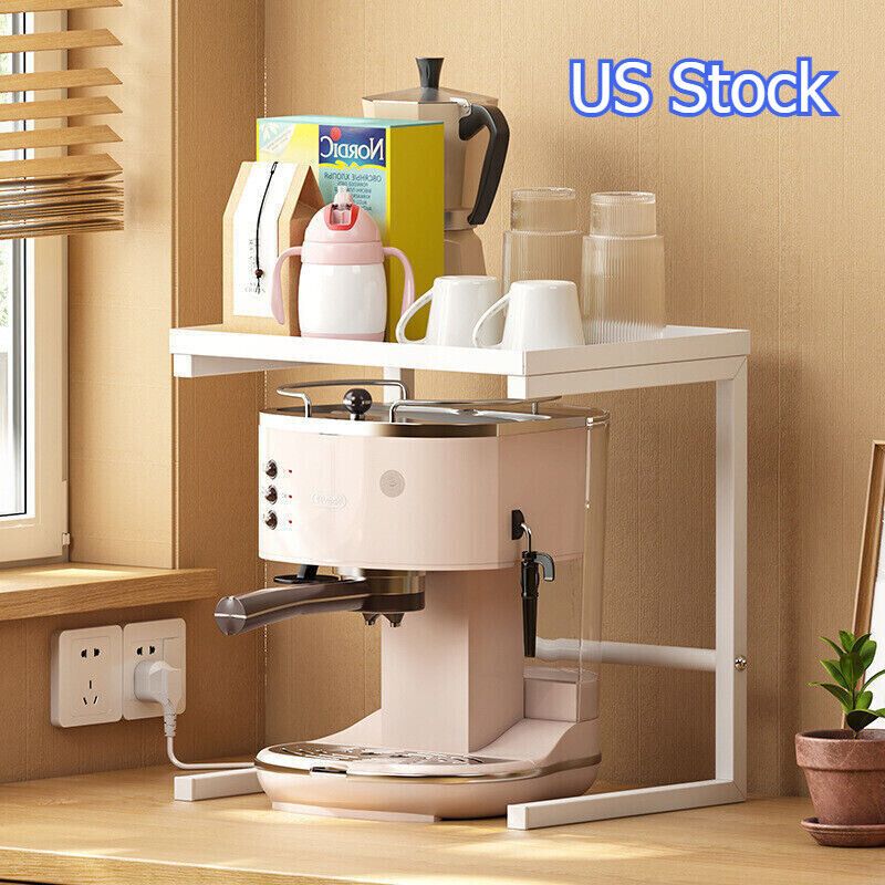 Kitchen Coffee Machine Storage Rack Bakers Rack Microwave Oven Stand ...