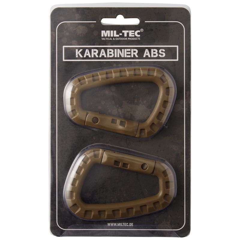 Mil-Tec Karabiner Abs-15921005 Karabiner Abs Coyote One Size - EveryMarket