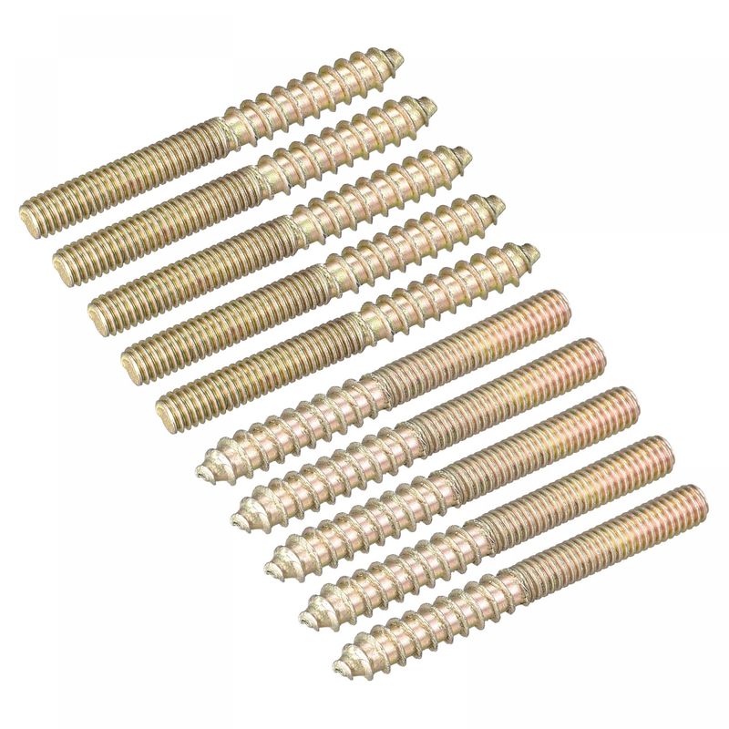 sourcing map M4x40mm Hanger Bolts, 50pcs Double Ended Thread Dowel ...