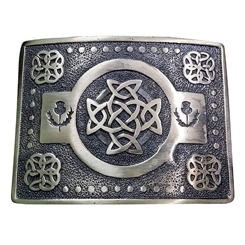 TC Men's Kilt Belt Buckle Celtic Knot Antique Finish/Celtic Knot Kilt ...