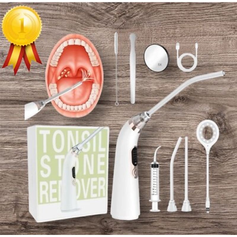 Electronic Vacuum Tonsil Stone Remover Kit Strong Suction Cleaner Oral ...