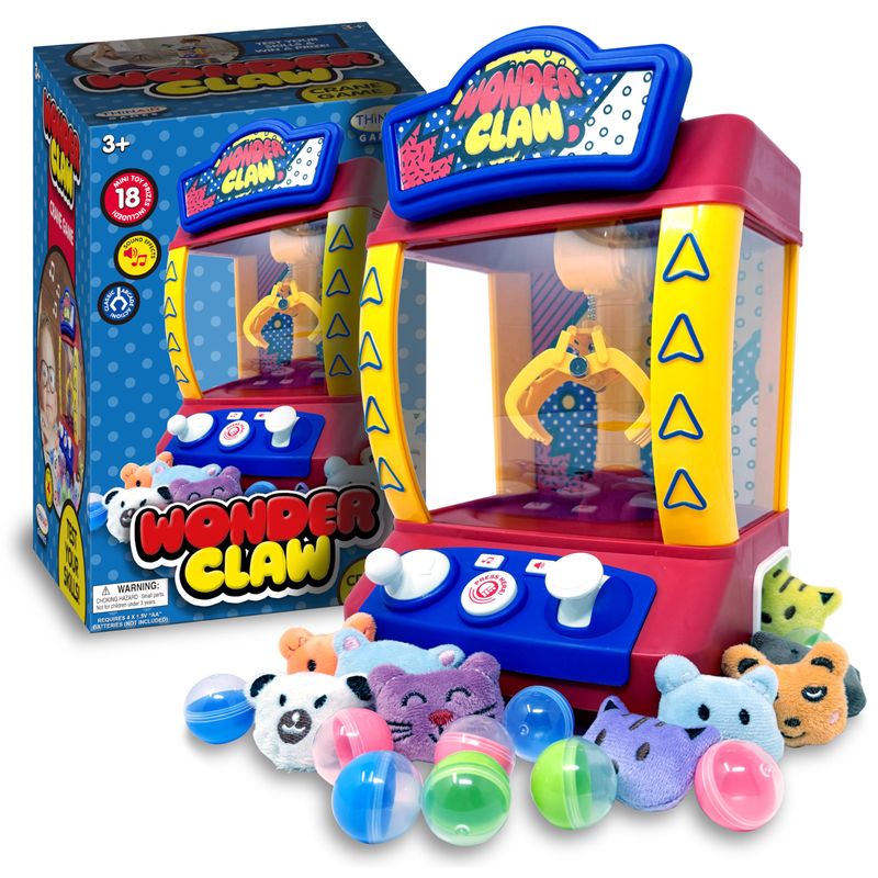 Thin Air Brands Wonder Claw Machine Crane Game for Kids - Arcade Style ...
