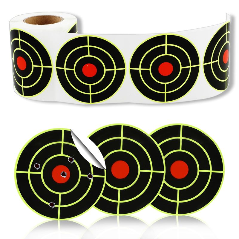 200 PCS Target Practice Shooting Paper Self Adhesive Splatter Roll ...