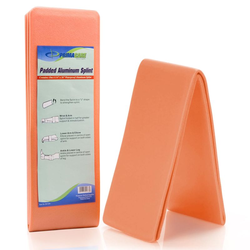 Primacare IS-5236 36" Padded Aluminum Splint for Hands, Legs, Fractured ...
