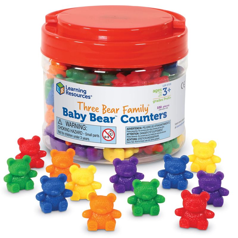 Learning Resources Baby Bear Counters - 102 Pieces, Ages 3+ | Grades ...