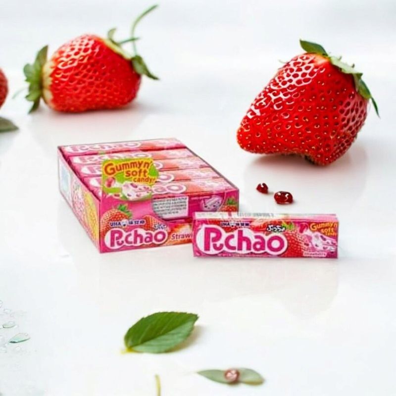 Uha Puccho Puchao Japanese Chewy Candy Stick,10 packs Strawberry Flavor ...