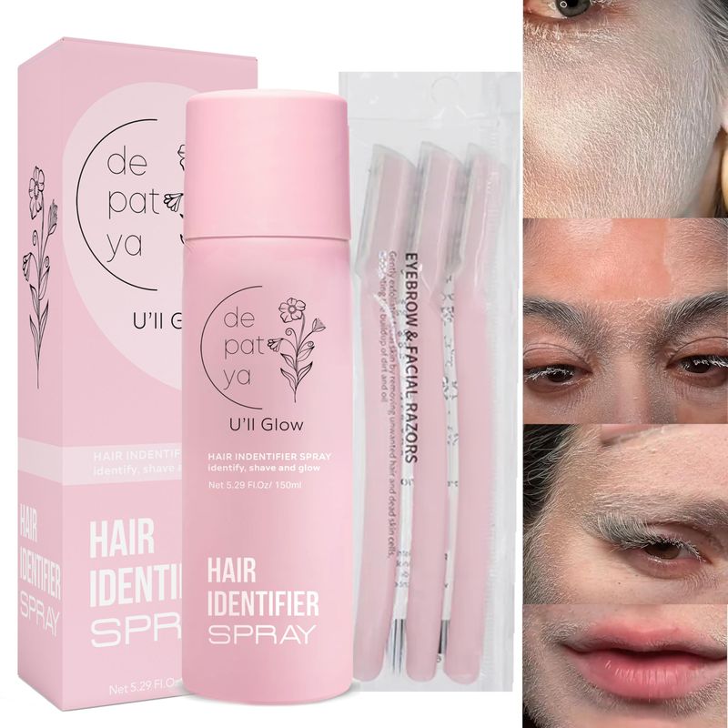 Hair İdentifier Spray For Face Shaving, Skin-Body Dermaplane Spray For ...