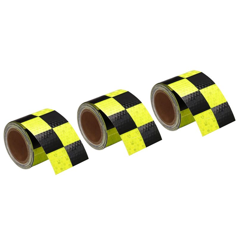 PATIKIL Reflective Tape, 3 Roll 10 ft x 2-inch Waterproof Adhesive High Visibility Caution ...