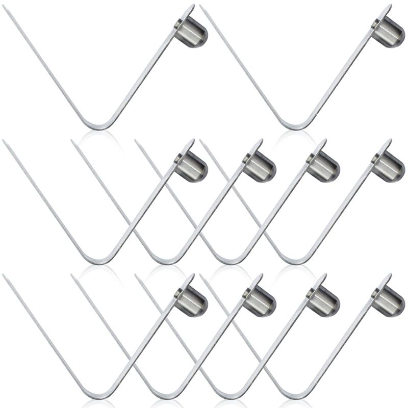 Anranmm 10 PCS Kayak Paddle Spring Snap Clips Stainless Steel Push ...
