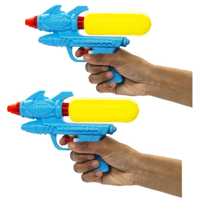 Water Gun Summer Pistol for Kids - Pack of 2-19cm X 11cm Water Shooter ...