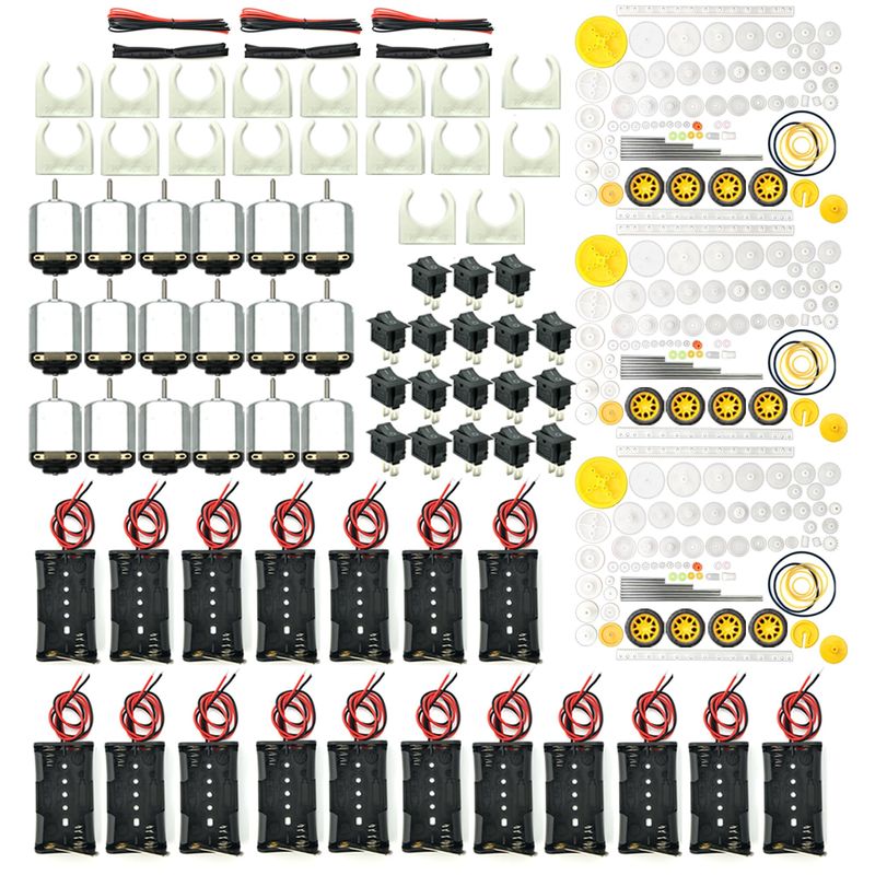 EUDAX 18 Set DC Motors Kit,Mini Electric 1.5-3V 24000RPM Hobby Motor ...