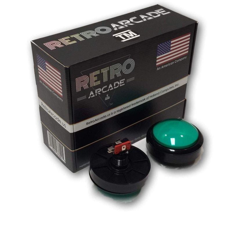 RetroArcade.us Arcade Game Dome Illuminated Button for Arcade and Crane ...