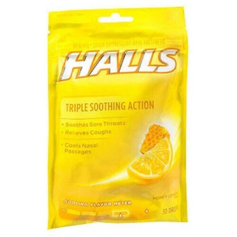 Halls Cough Drops Honey-Lemon 30 each By Halls - Online Marketplace - EveryMarket