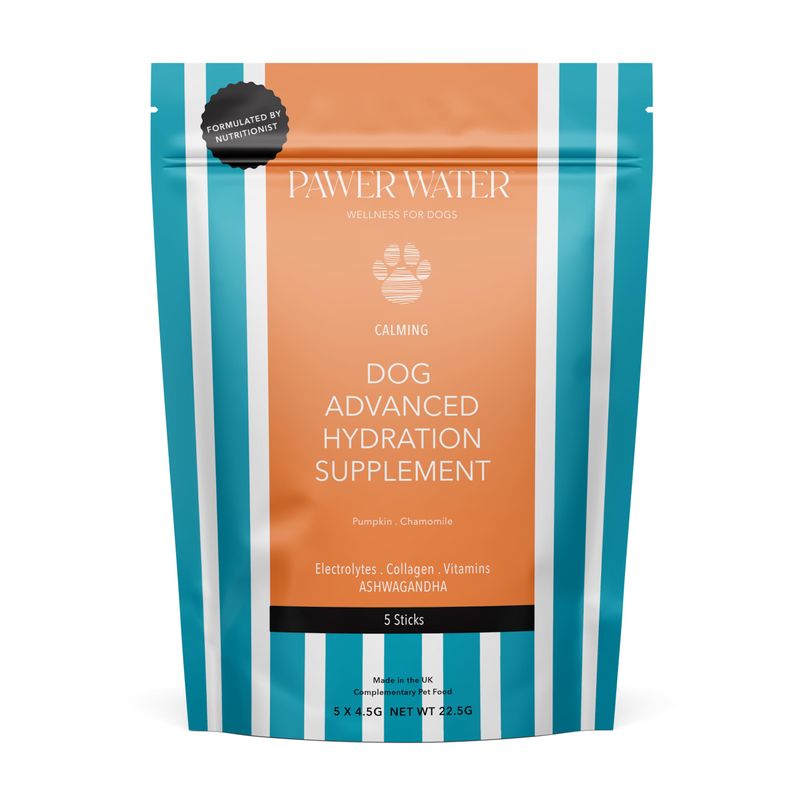 Pawer Water DOG CALMING Hydration Supplement POUCH 5 | Help reduce ...