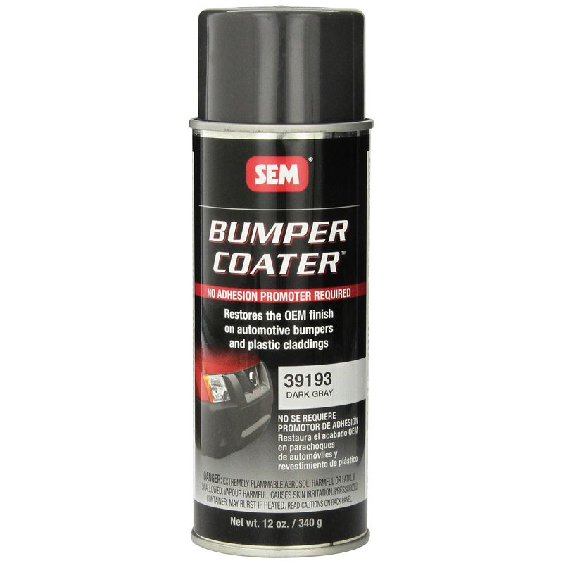 SEM 39193 Dark Gray Bumper Coater Aerosol - 12 oz. - EveryMarket